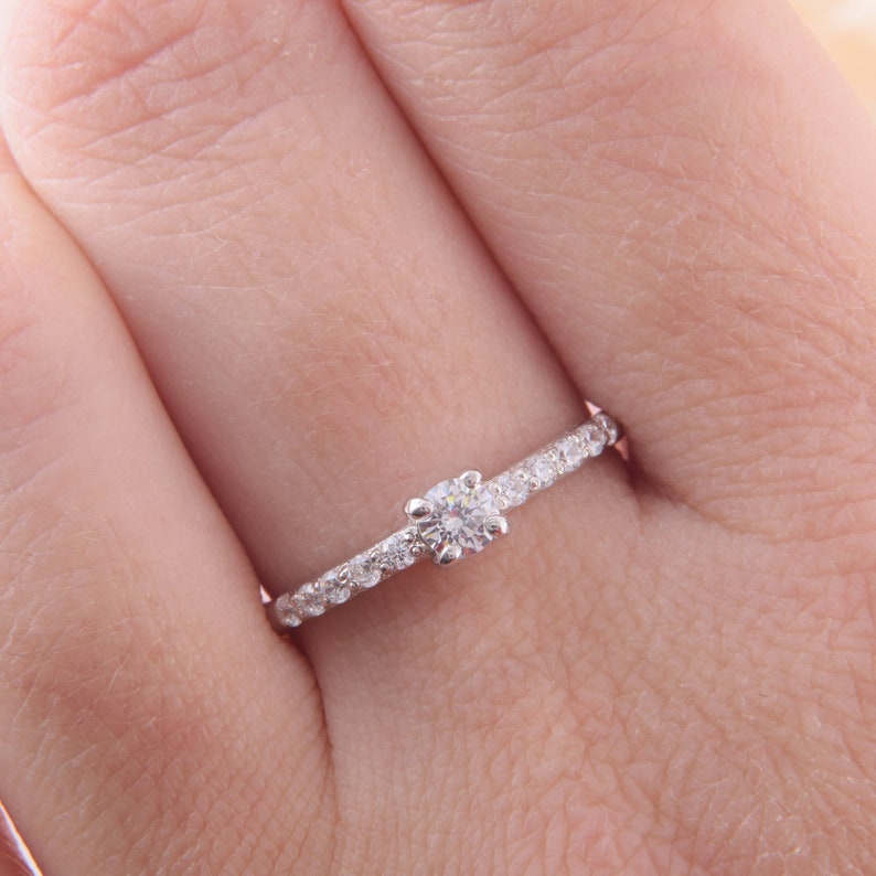 Womens Promise Ring Silver Promise Ring Elegant Sterling | Etsy