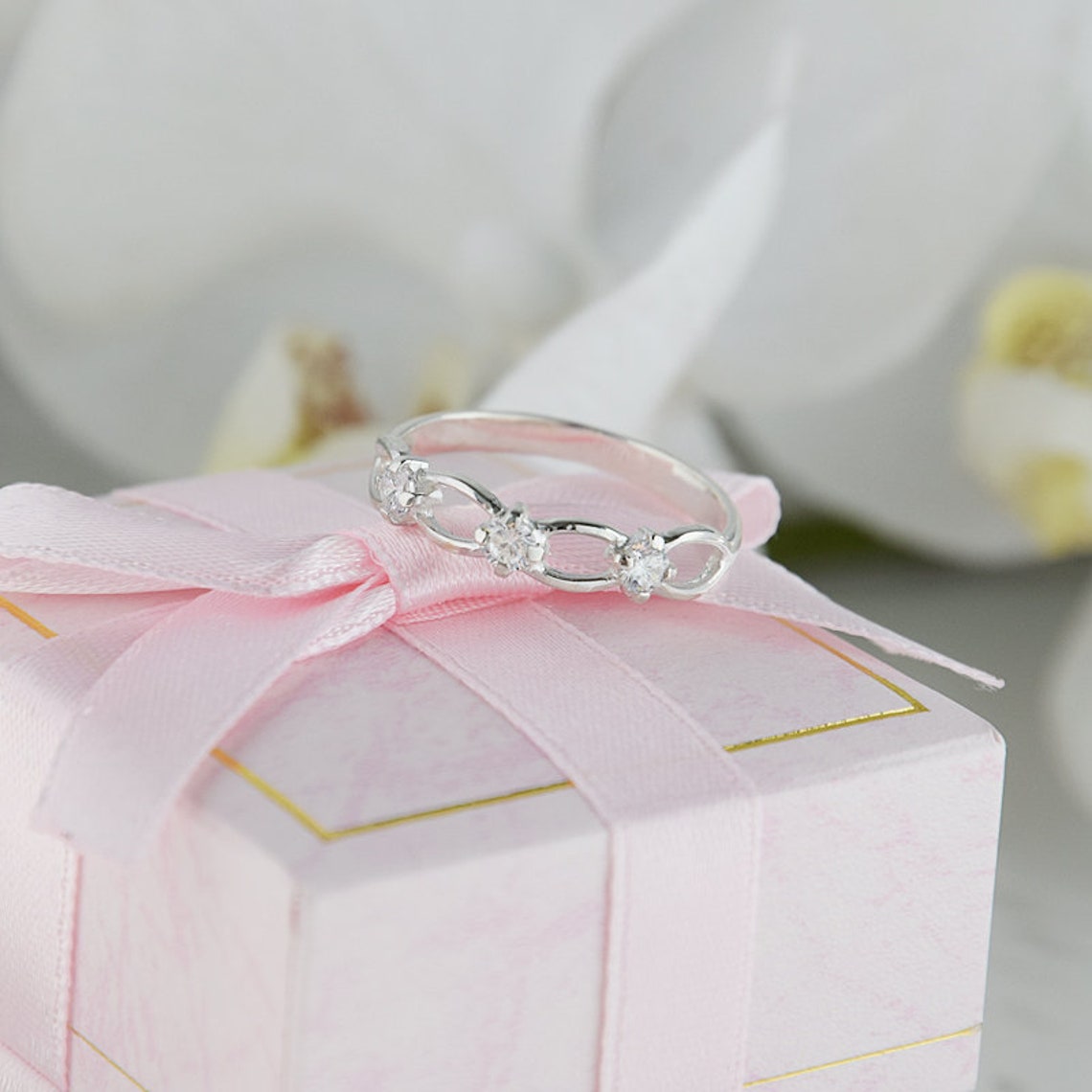 Simple Womens Promise Ring Womens Art Deco Ring Dainty - Etsy