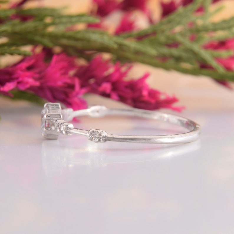 Simple & Dainty 925 Sterling Silver Promise Ring for Her - Etsy