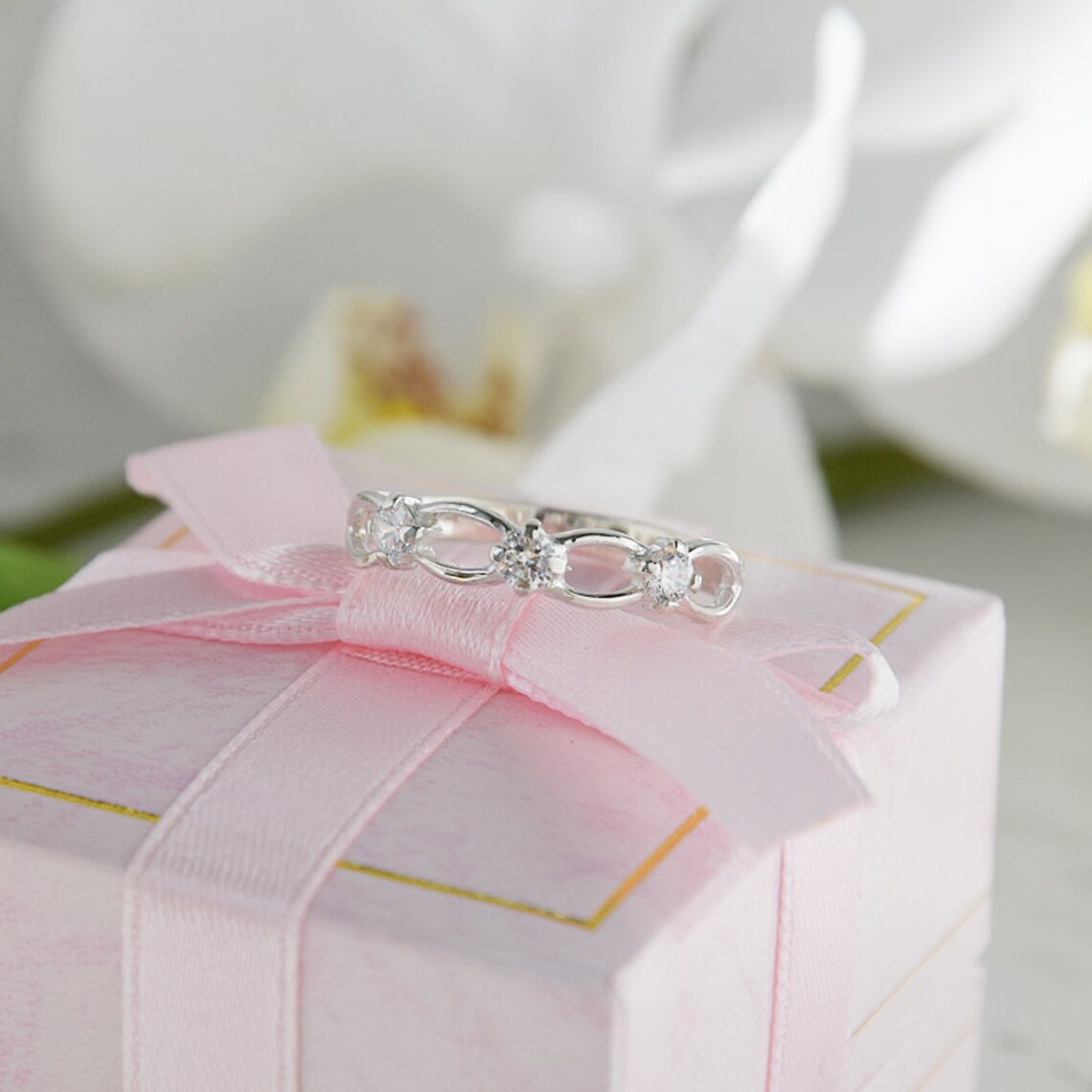 Simple Womens Promise Ring Womens Art Deco Ring Dainty - Etsy