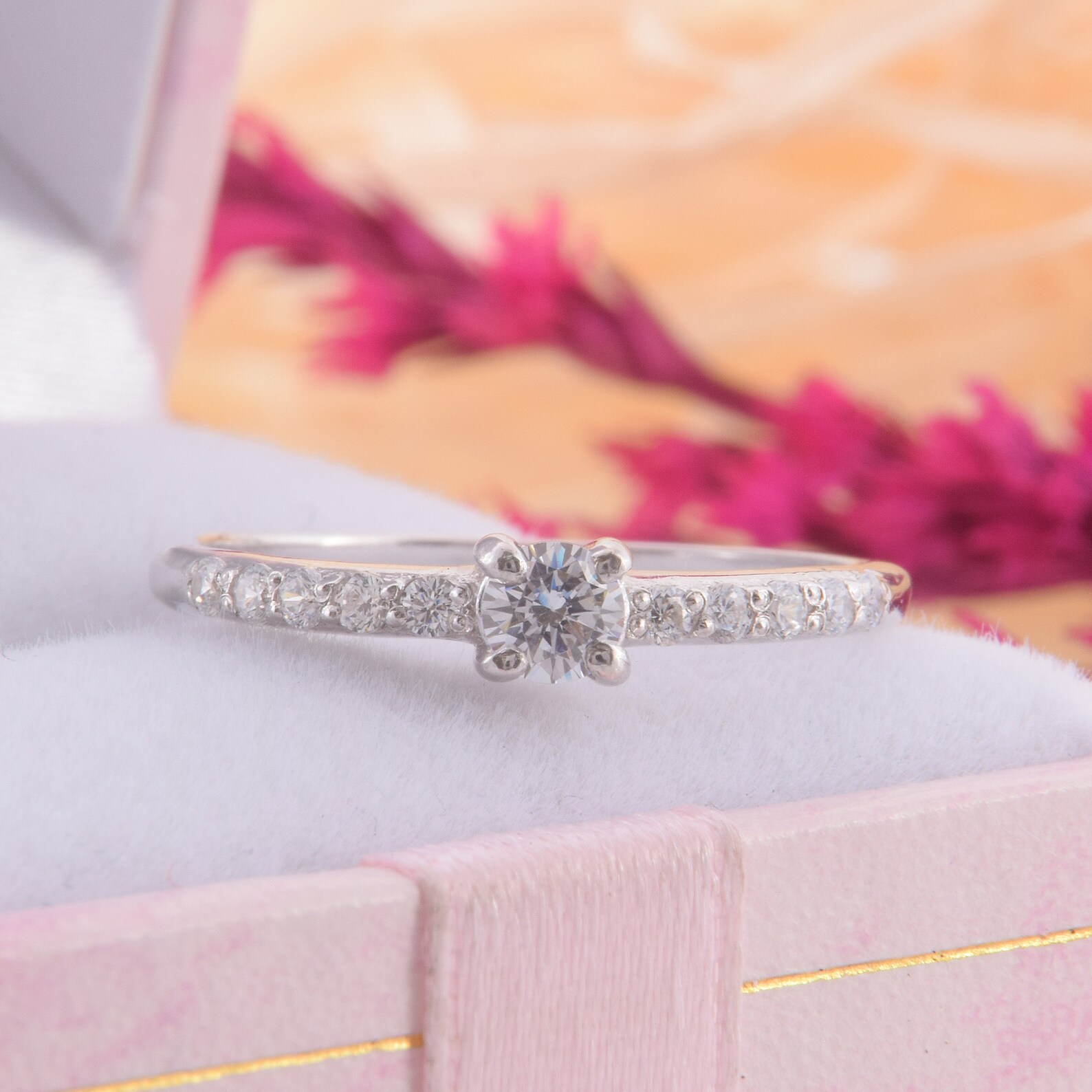 Womens Promise Ring Silver Promise Ring Elegant Sterling | Etsy