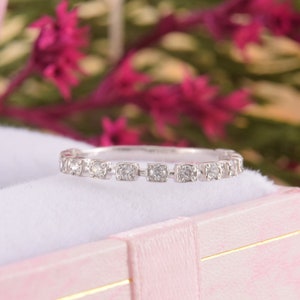 Small & Delicate Silver Womens Wedding Band, Unique Wedding Band for ...