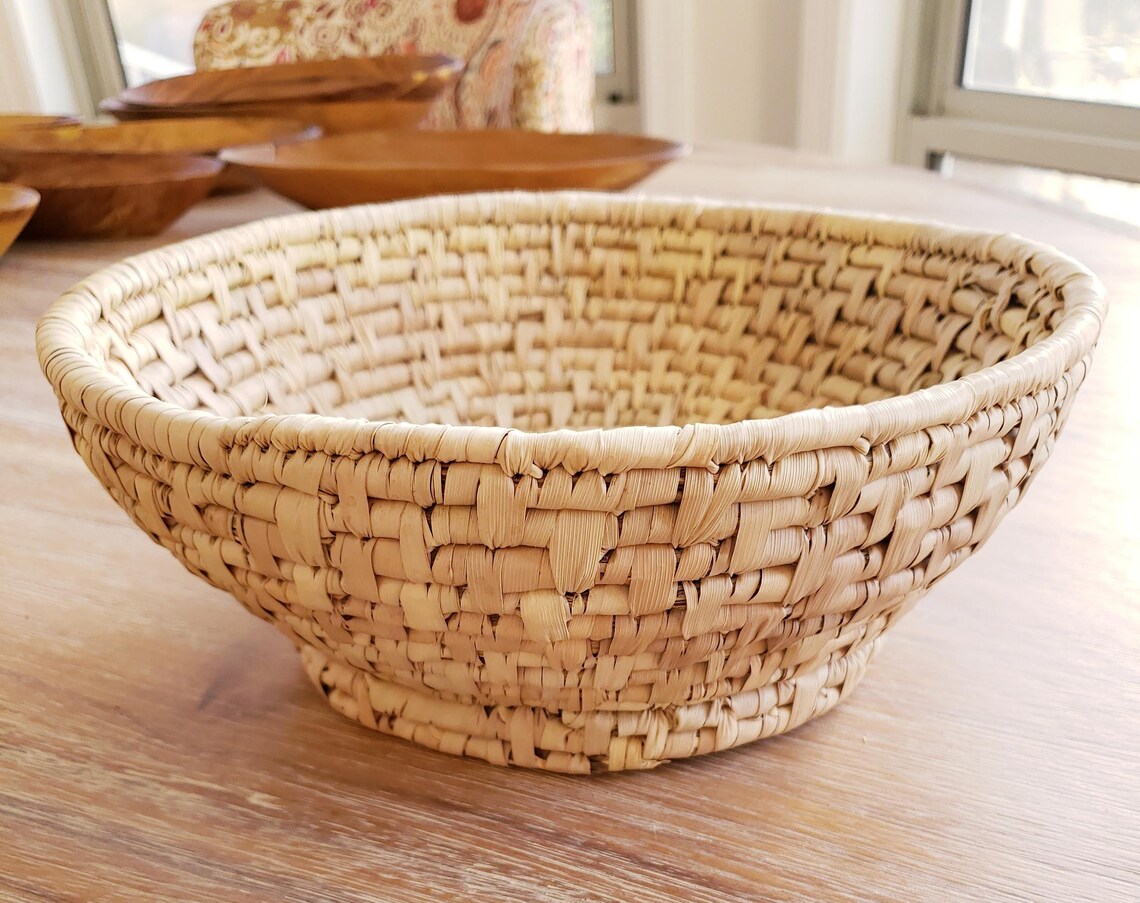 Hand Woven Wicker Wall Baskets | Etsy