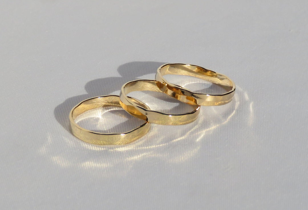 14k Gold Filled Ring, Gold Ring, Gold Band, Gold Stack Ring, Stacking ...