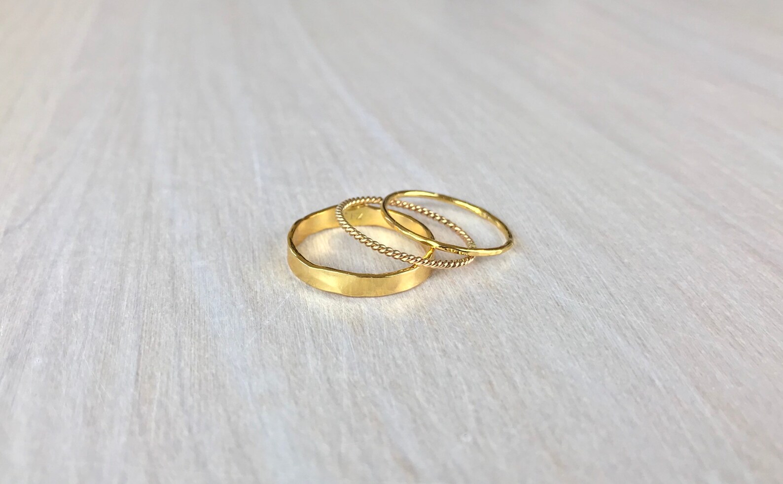 Gold Stacking Ring Set Set of Rings 14k Gold Filled Ring - Etsy