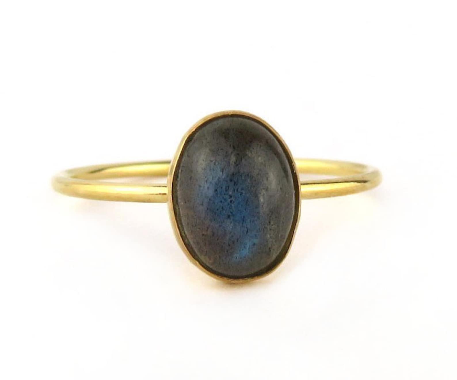 Labradorite Ring Rainbow Labradorite Gold Ring Gemstone - Etsy