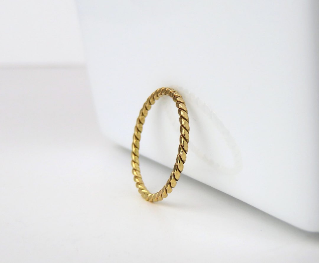 14k Gold Filled Ring, Gold Thumb Ring, 14k Gold Filled Twisted Ring ...