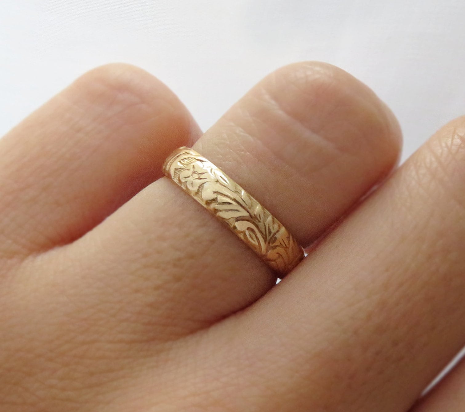 14k Gold Filled Ring Gold Ring Thick Gold Ring Gold Band - Etsy