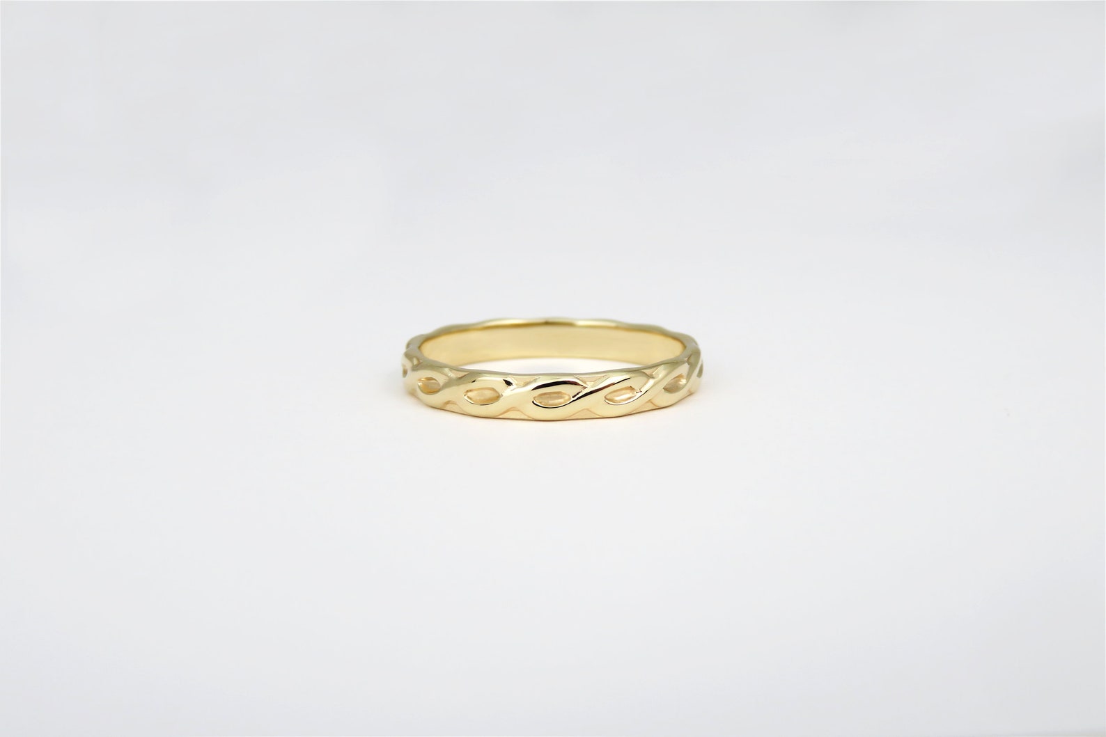 14k Gold Ring 14k Gold Pattern Ring Gold Ring Thick Gold - Etsy