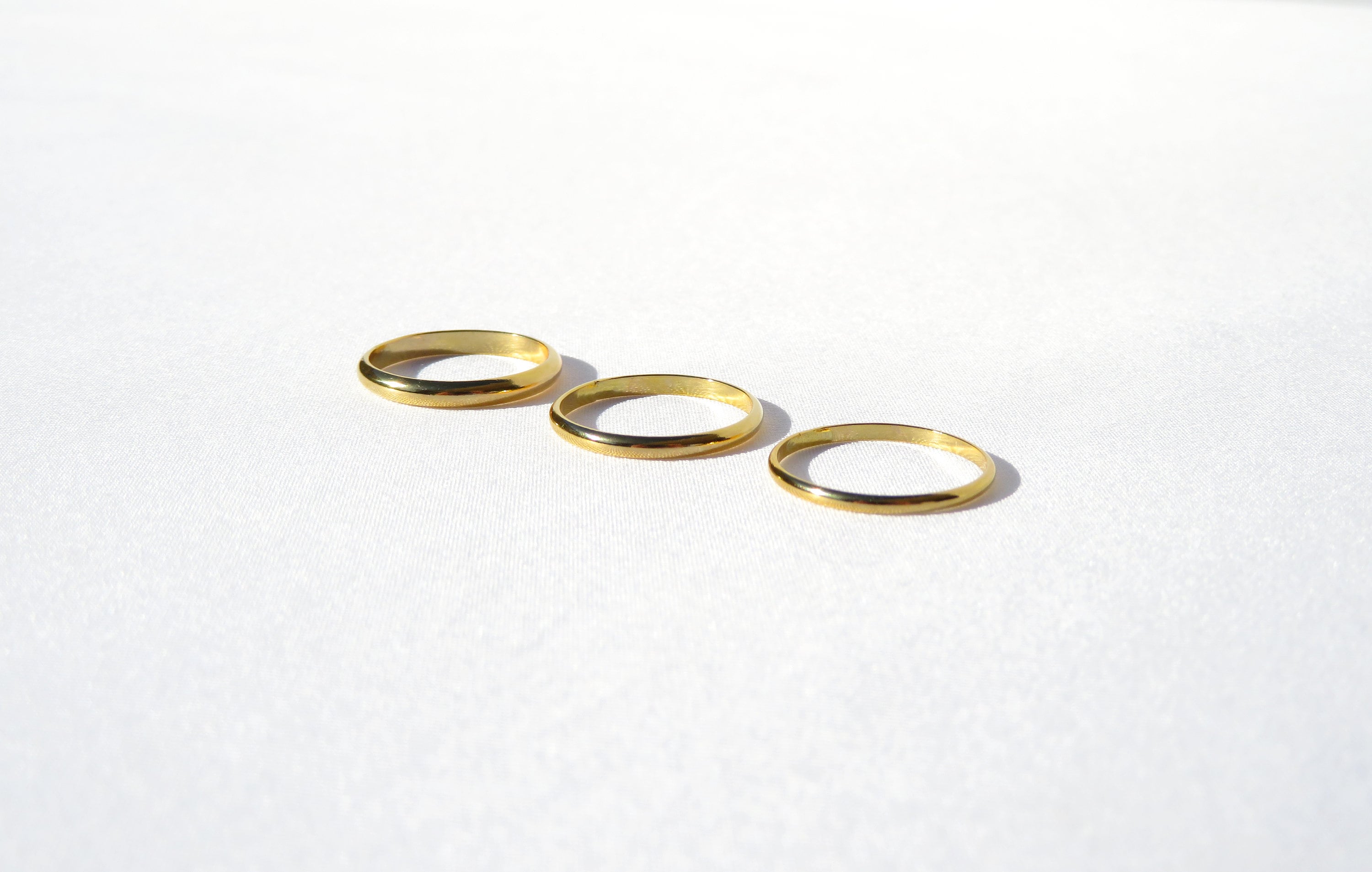 Thick Gold Band Gold Ring 14k Gold Filled Ring Half Round - Etsy Canada