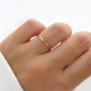 Gold Filled Ring, Gold Ring, Thick Gold Ring, Stacking Ring, Simple ...