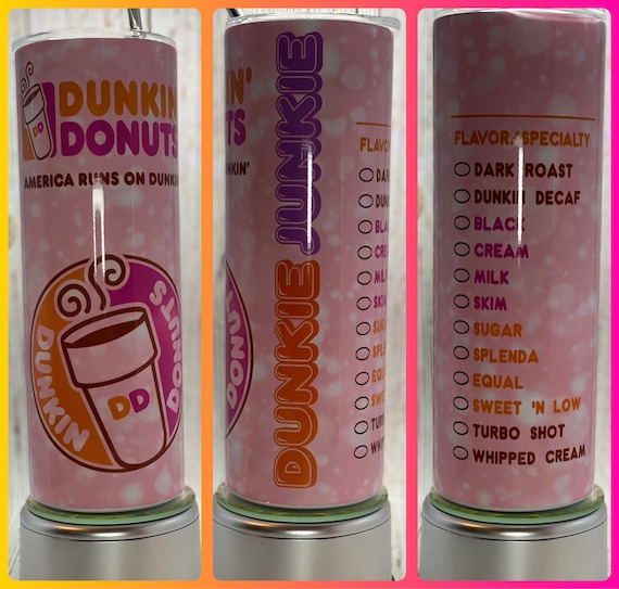 Dunkin Donuts 20 oz caliente y frío Vaso con paja / Dunkin / | Etsy