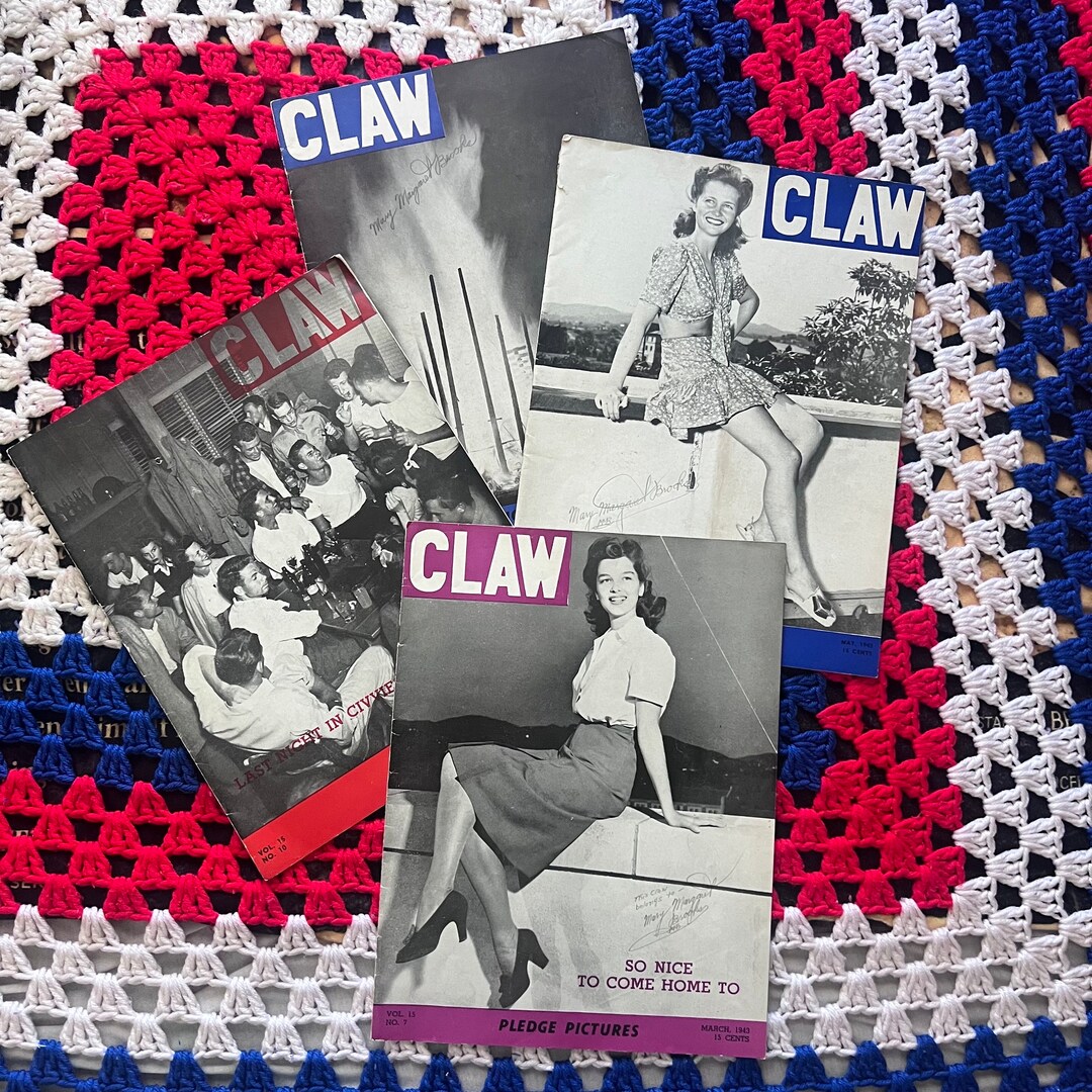 Vintage WWII Claw Magazine Lot UCLA 1940s - Etsy
