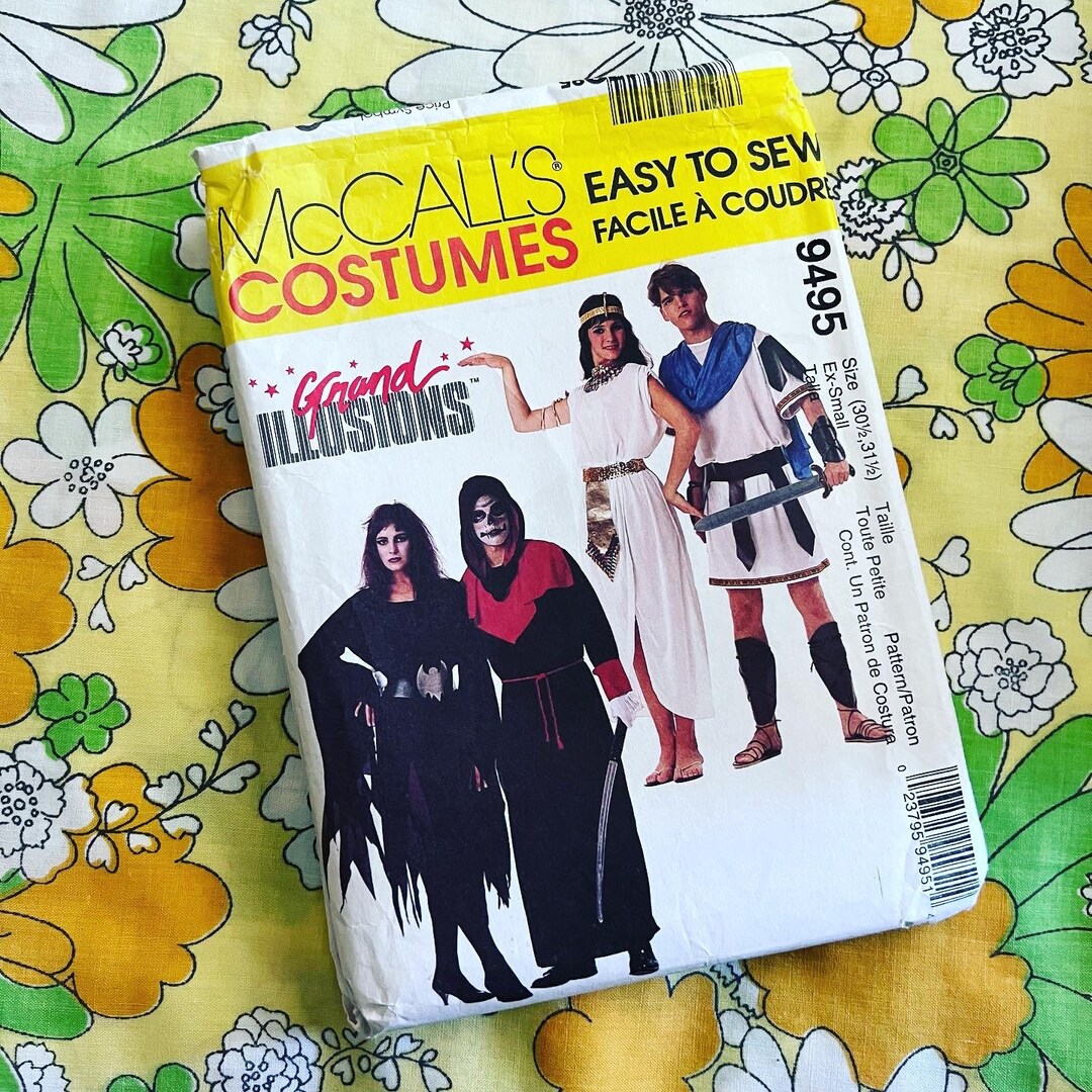 Vintage 1990s Mccalls Halloween Costume Pattern 9495 - Etsy