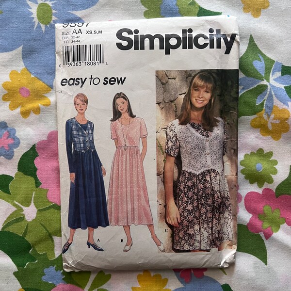 Simplicity Pattern 9597 - Etsy