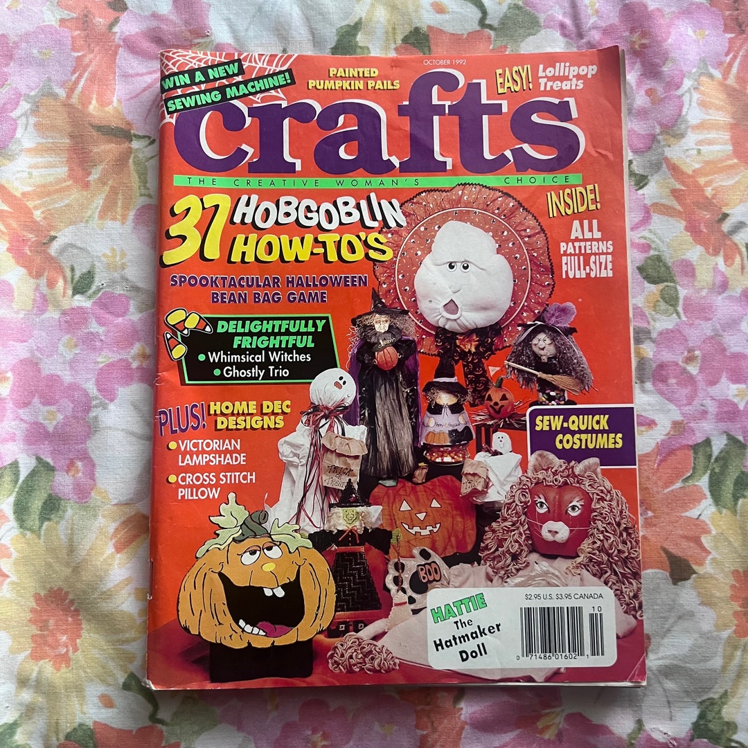 Vintage October 1992 Crafts Halloween Issue - Etsy