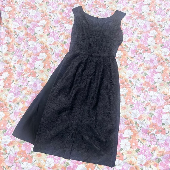 Vintage 1950s Black Lace Miss Peg Palmer Dress - Size… - Gem