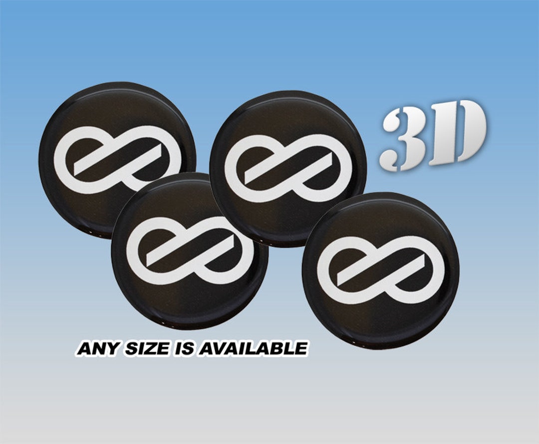 Enkei Center Wheel Cap Decals Emblems Stickers w/big/b Any Size Set of ...