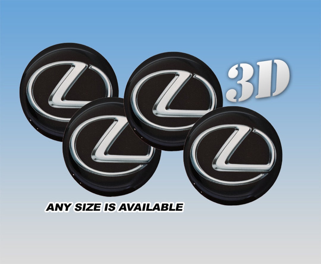 LEXUS Center Wheel Cap Decals Emblems Stickers s/b Any Size Set of 4 ...