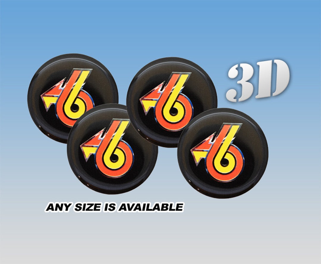 Buick Turbo 6 Center Wheel Cap Decals Emblems Stickers color/bk Any ...