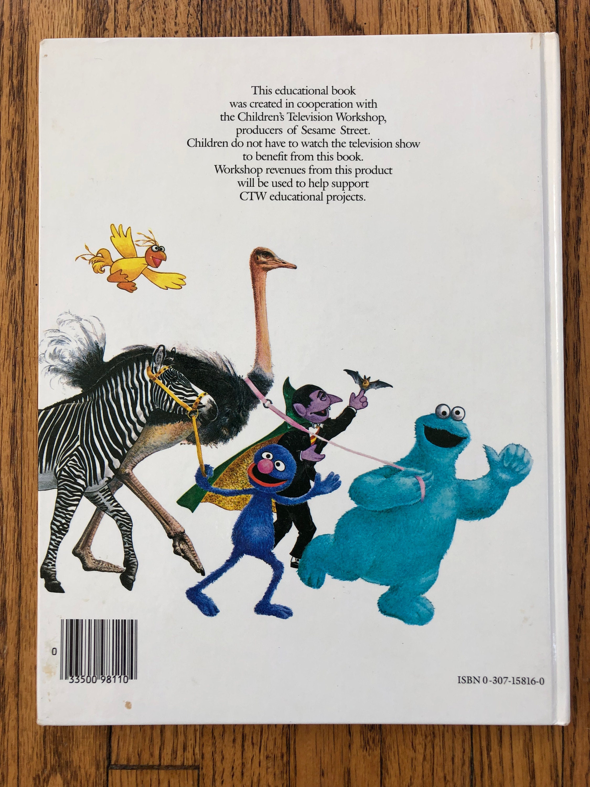 Vintage 1983 Golden Book Sesame Street Question and Answer Book About ...