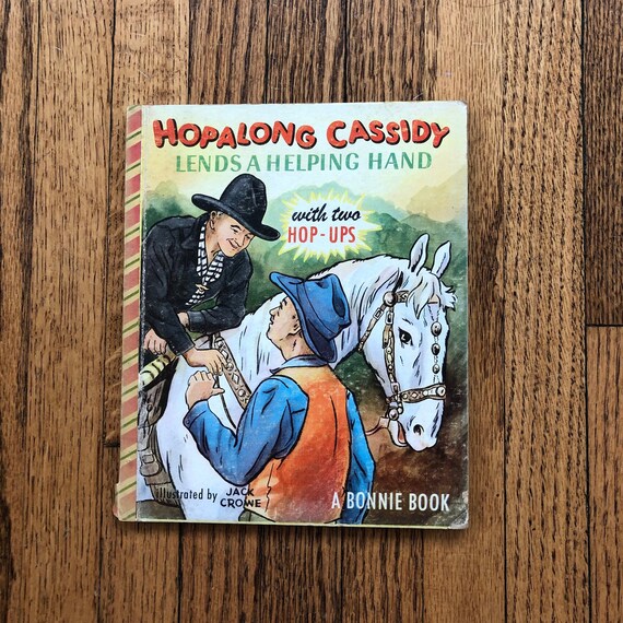 Vintage 1950s Pop-up Book Hopalong Cassidy Lends A Helping | Etsy
