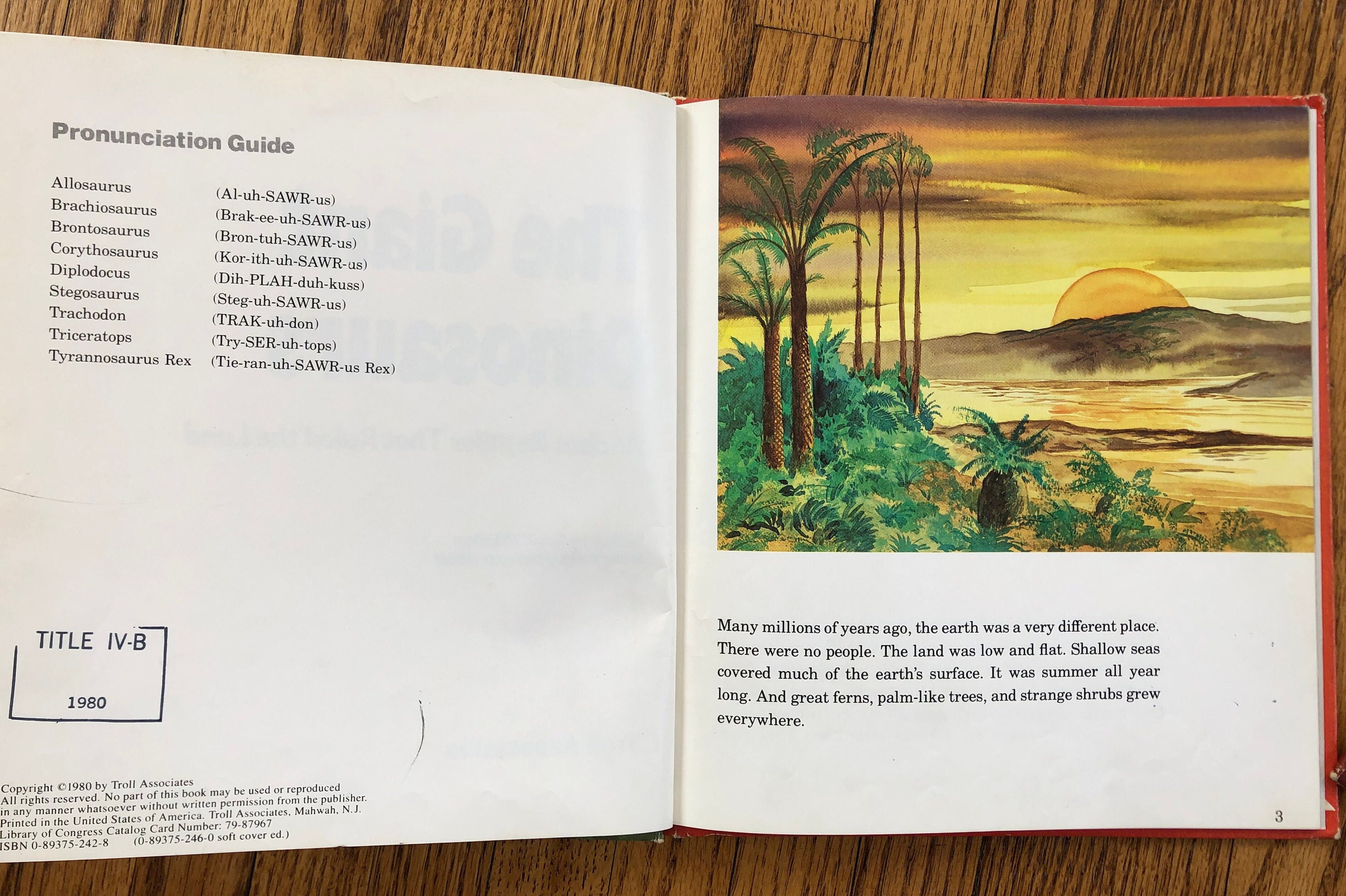 Vintage 80s Dinosaur Books Flying Dragons the Giant - Etsy