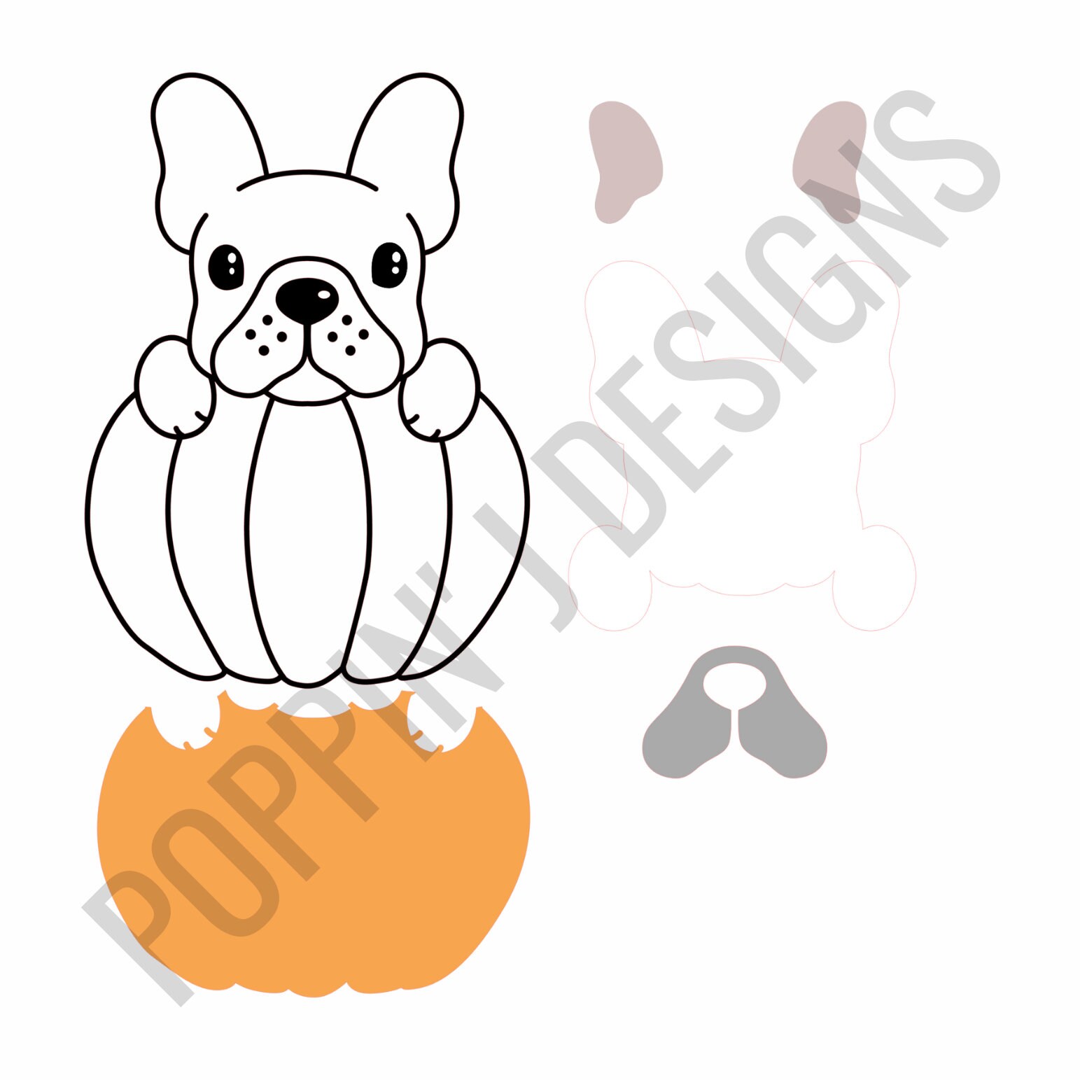 Fall Frenchie SVG - DIGITAL DOWNLOAD - Etsy