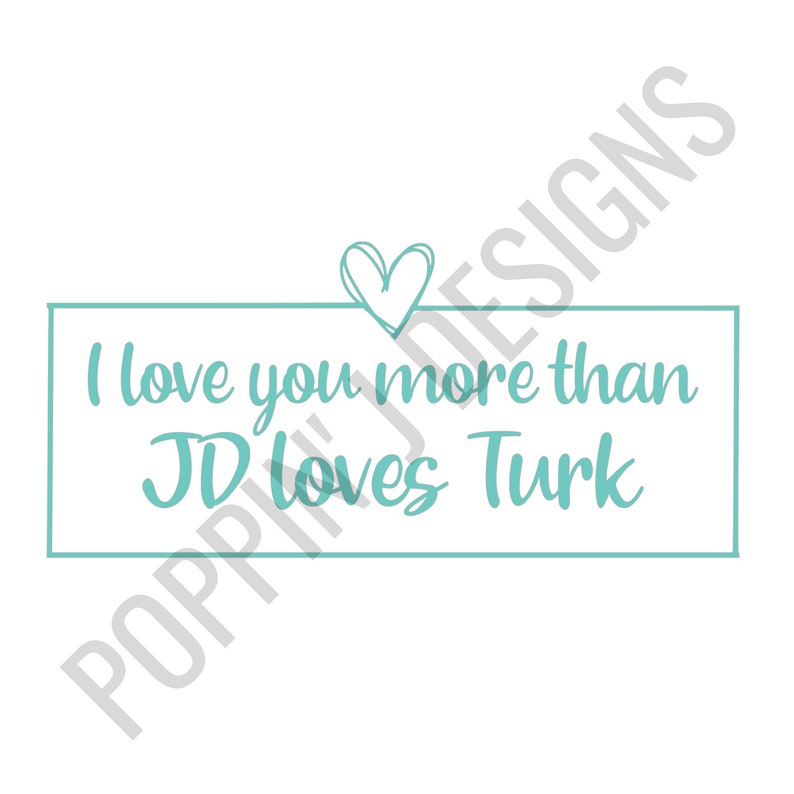 JD Turk Scrubs SVG - Etsy