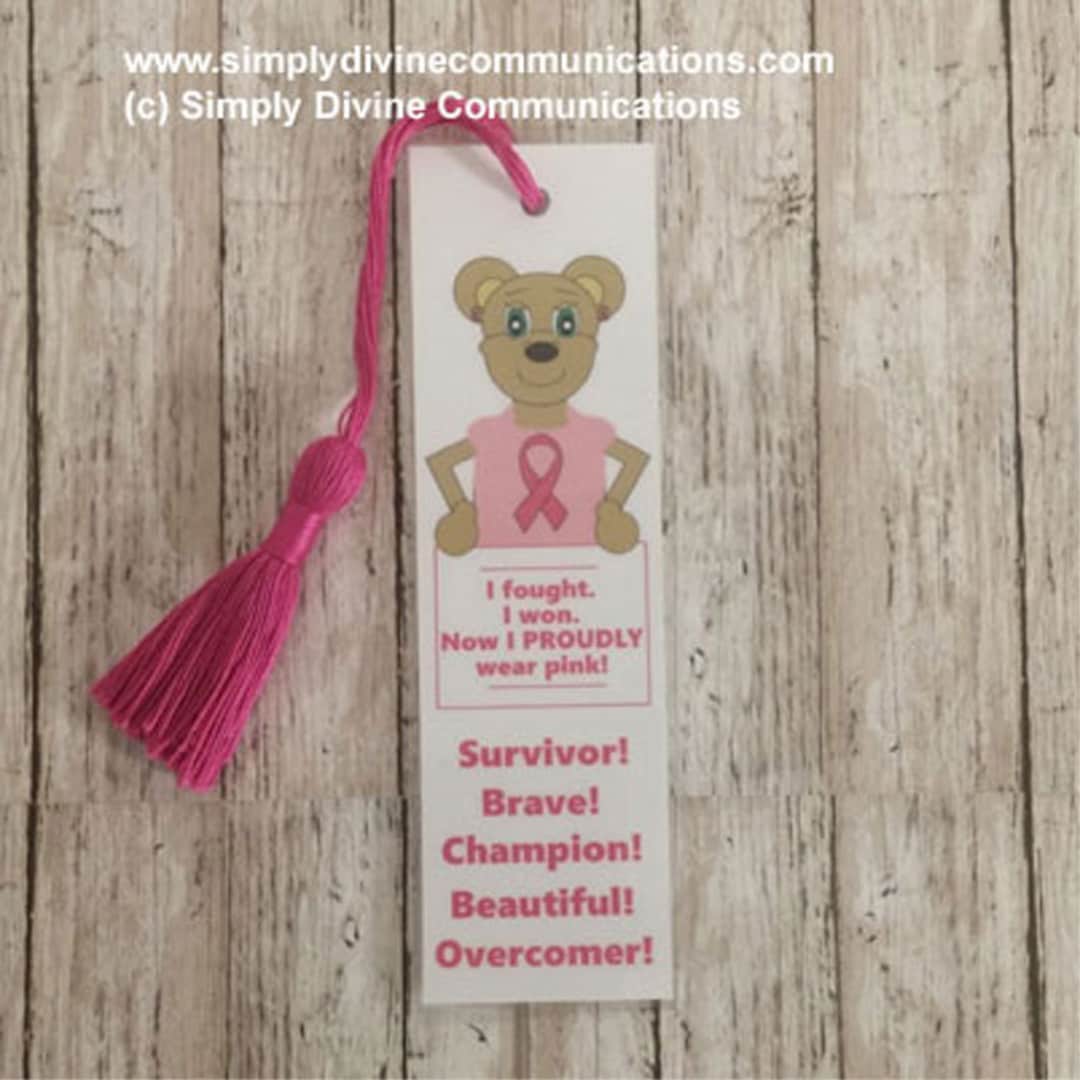 Breast Cancer Bookmark, Survivor, Breast Cancer Survivor, I Wear Pink ...