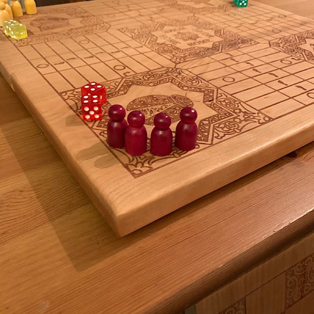 4 Player Fully Customized Pachisi Board - Etsy