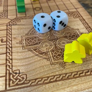 4 Player 12" Pachisi Board - Etsy