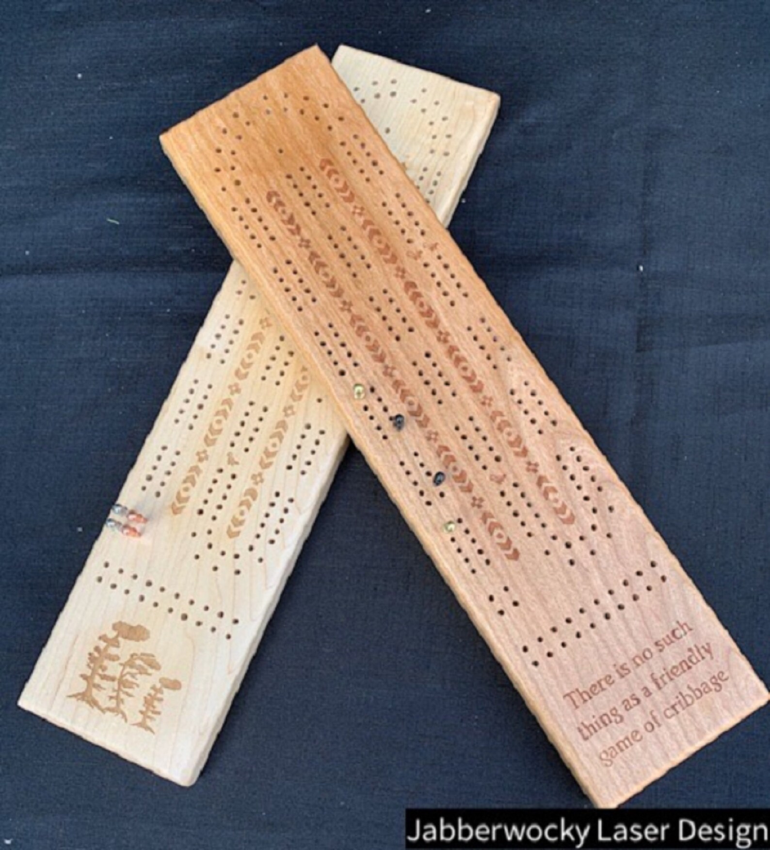Custom Laser Engraved Cribbage Board | Etsy