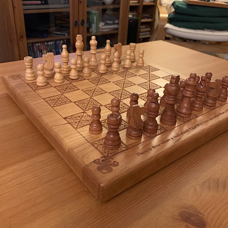 Engraved Chess Board - Etsy