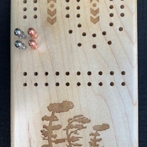Custom Laser Engraved Cribbage Board - Etsy
