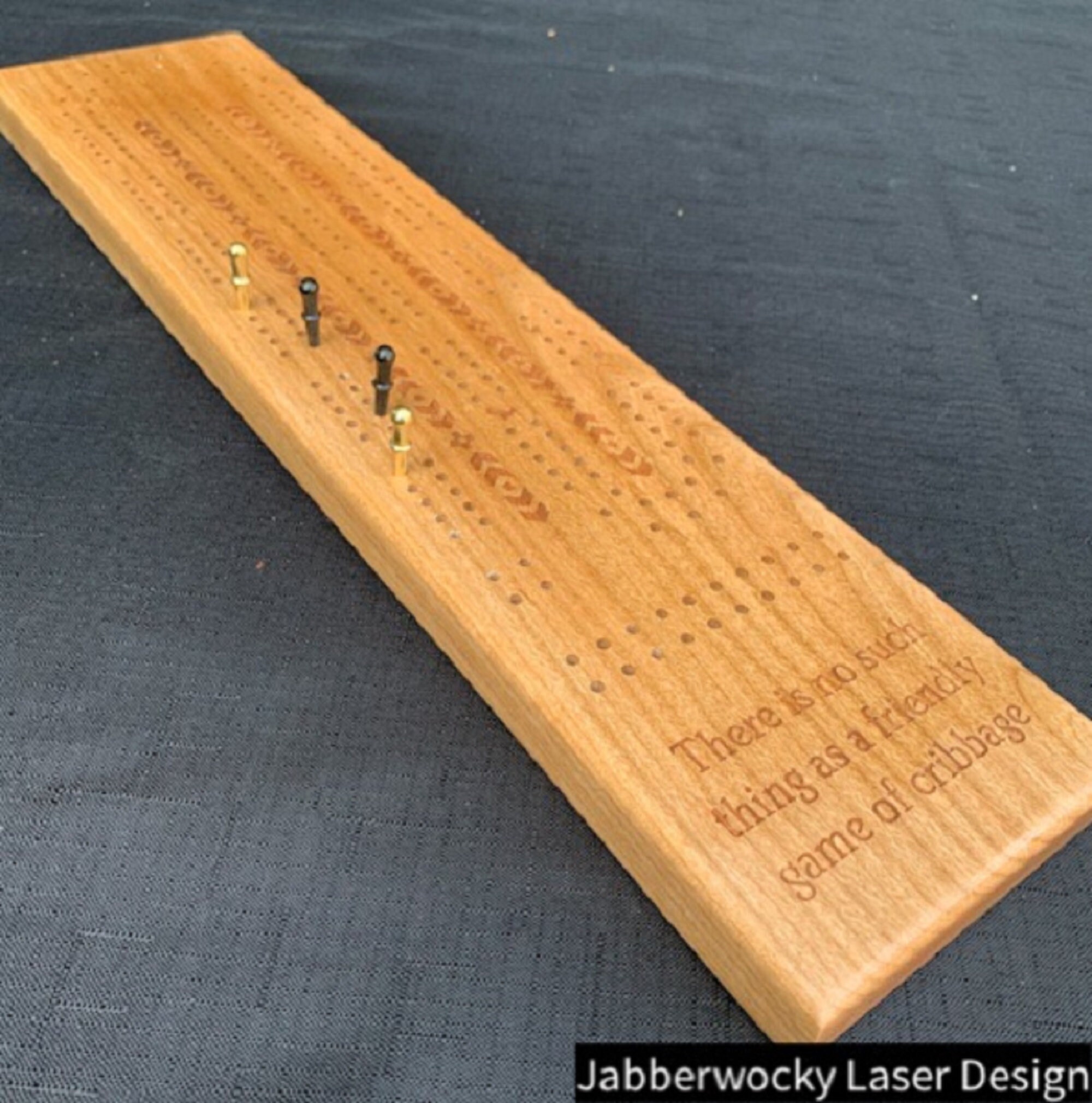 Custom Laser Engraved Cribbage Board | Etsy UK
