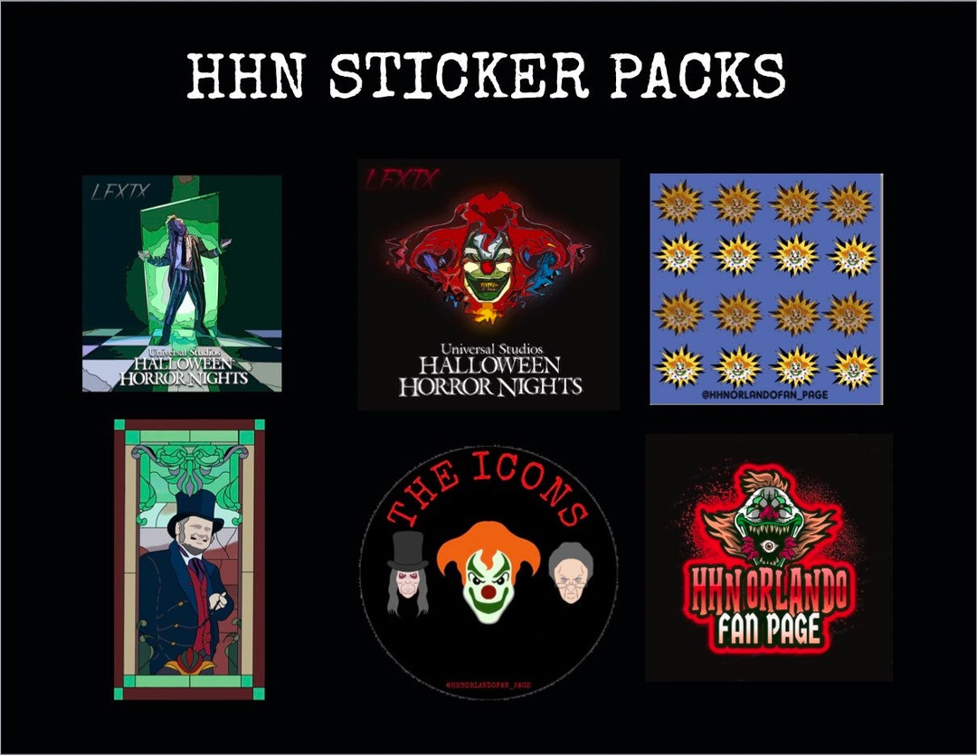 Halloween Horror Nights Stickers - Etsy