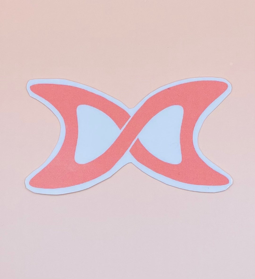 Coral Helix Infinity Fragile X Sticker - Etsy