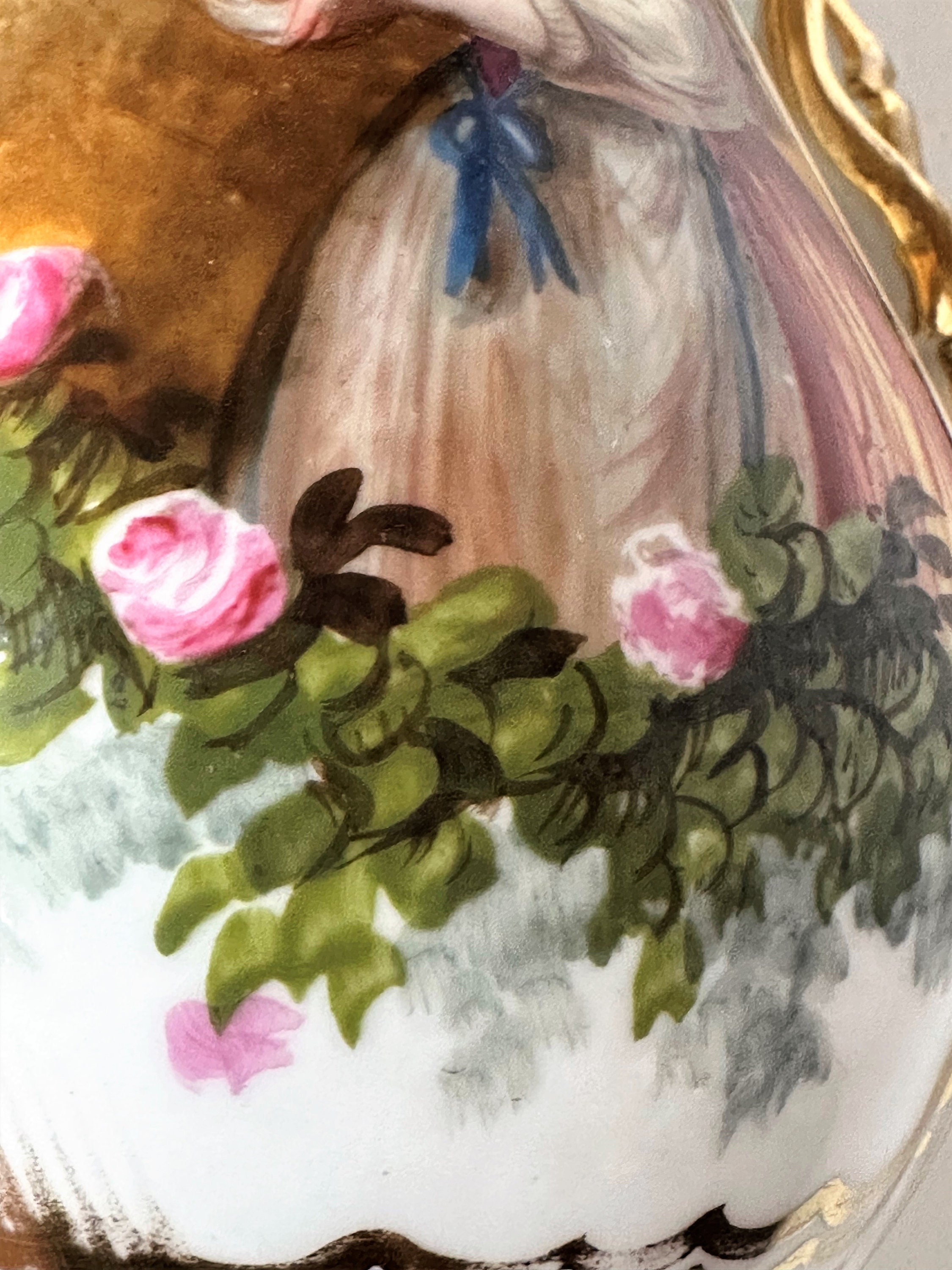 French Napoleonic Empire Old Paris Soft Paste Porcelain Hand Painted ...