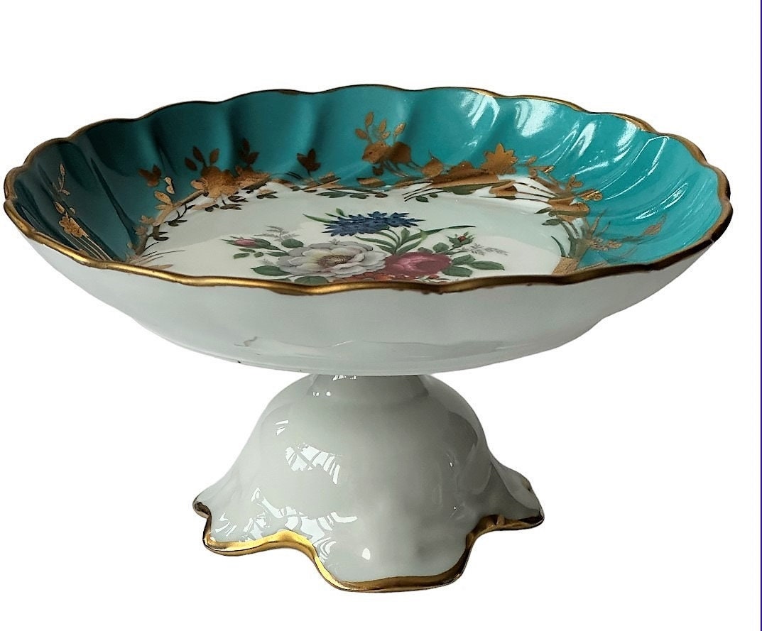 France Sevres Color Limoges Signed Celeste Turquoise Grouping of Four ...