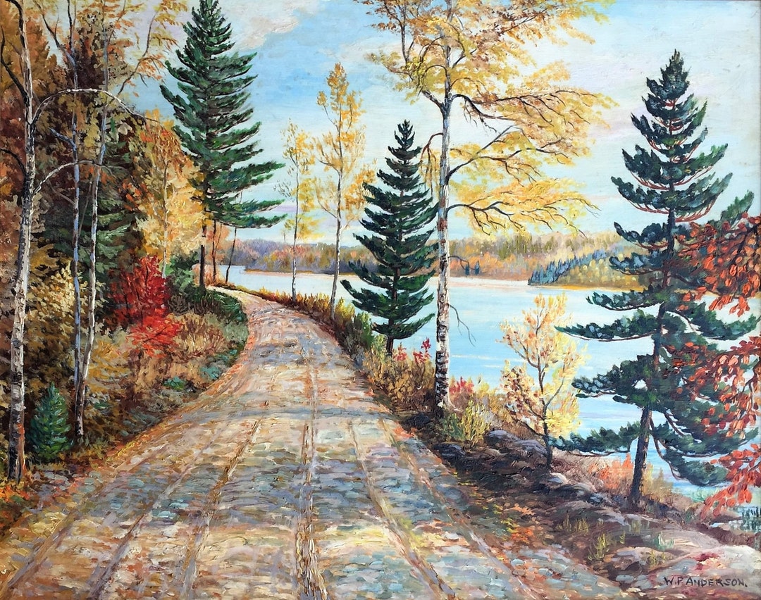 William P. Anderson Canadian Impressionism Framed Oil Painting. Signed ...