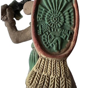 Pre -hispanic Ancient Jaina Mayan Style Clay Handmade Figure of ...