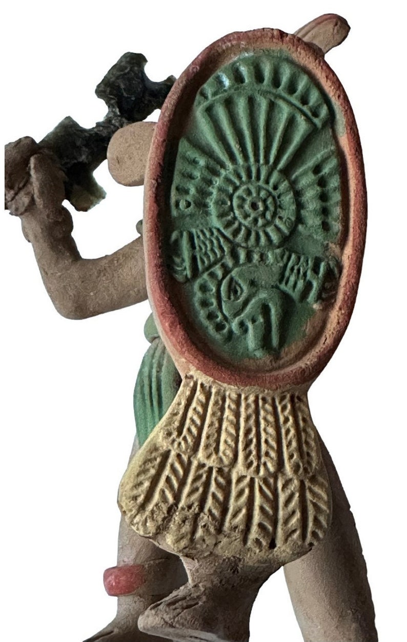 Pre -hispanic Ancient Jaina Mayan Style Clay Handmade Figure of ...