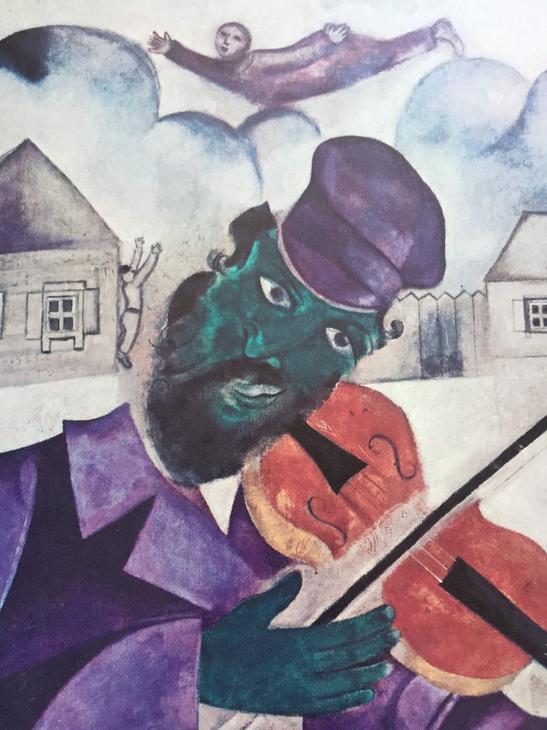 Marc Chagall Original Exhibition Lithography Poster "green Violinist ...