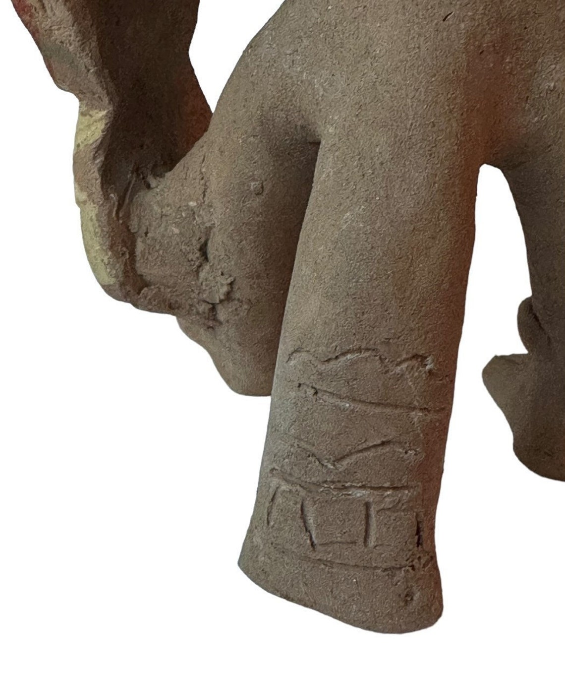 Pre hispanic Ancient Jaina Mayan Style Clay Handmade Figure of Standing ...