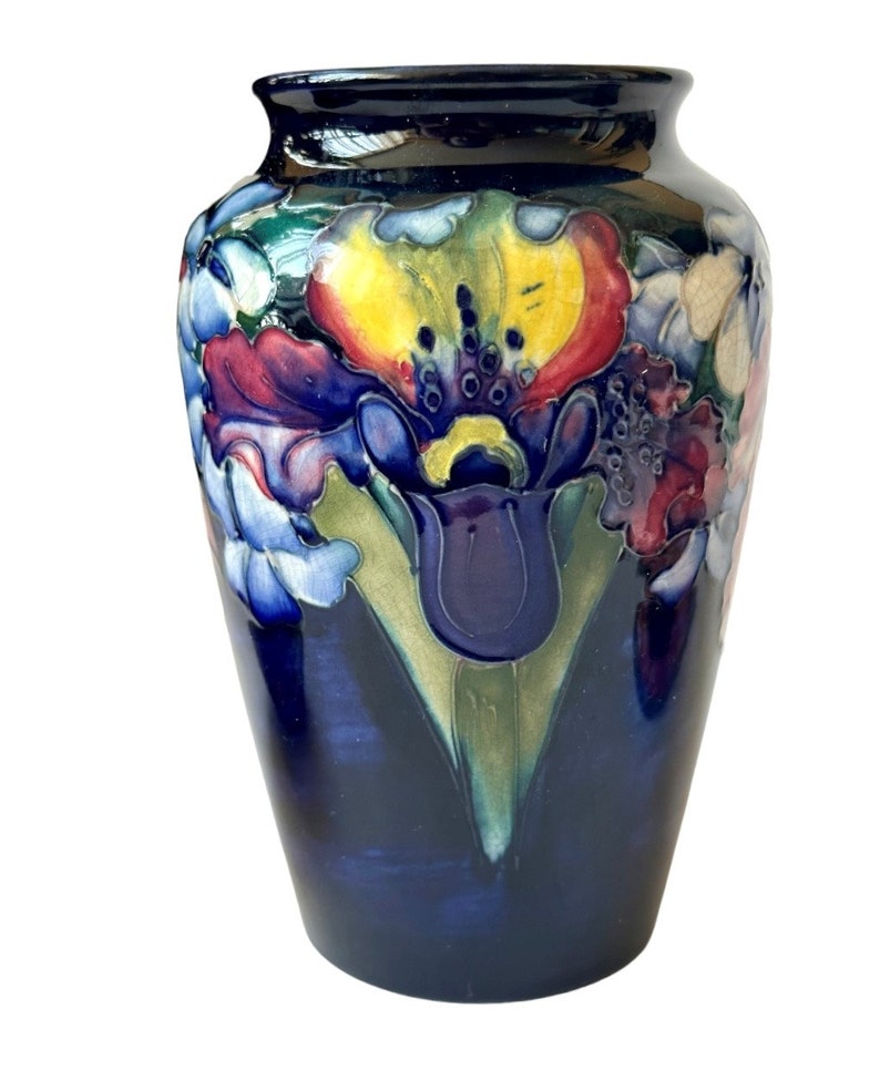 Moorcroft Art Pottery Group of Three Marked Classical Vases. England ...