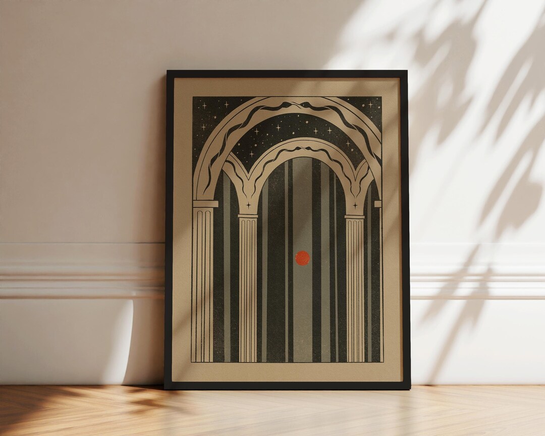 Palace | Magical Cottagecore Forest Art, Vintage Sunset Wall Decor - Etsy