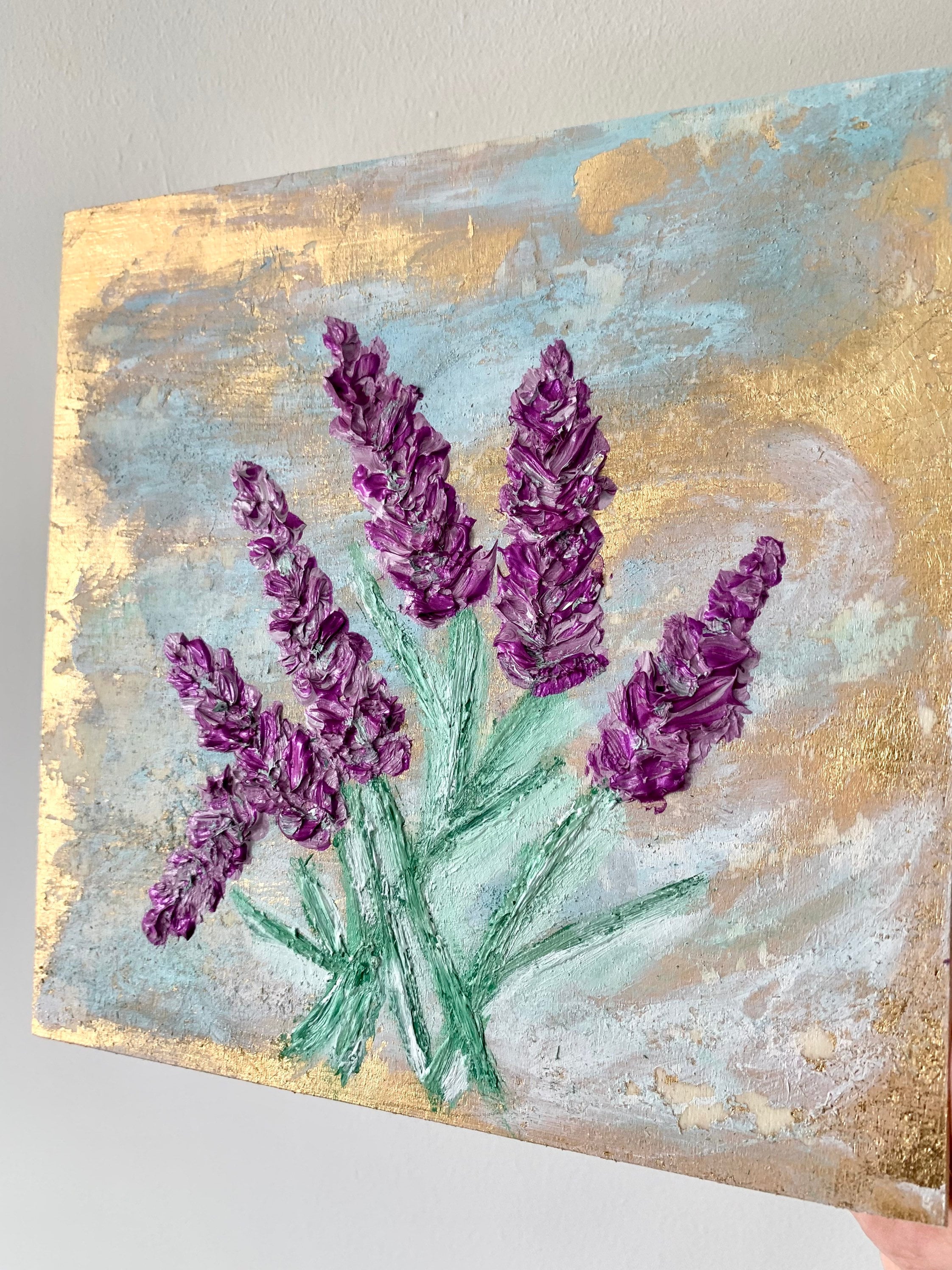 Acrylic Lavender Flowers
