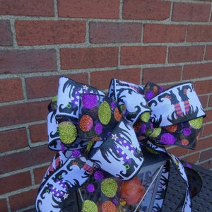 Halloween Witch Bow, Halloween Bow for Wreath, Witch Bow for Lantern ...