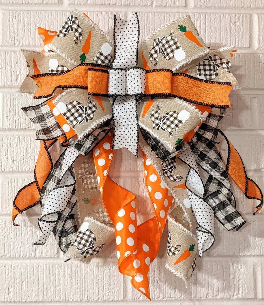 Easter Bunny Bow,easter Wreath Bow,easter Lantern Bow,easter Swag Bow ...